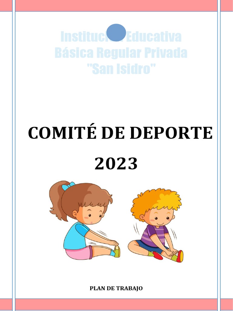 Plan de Trabajo del Comité de Deporte 2023 | PDF | Deportes
