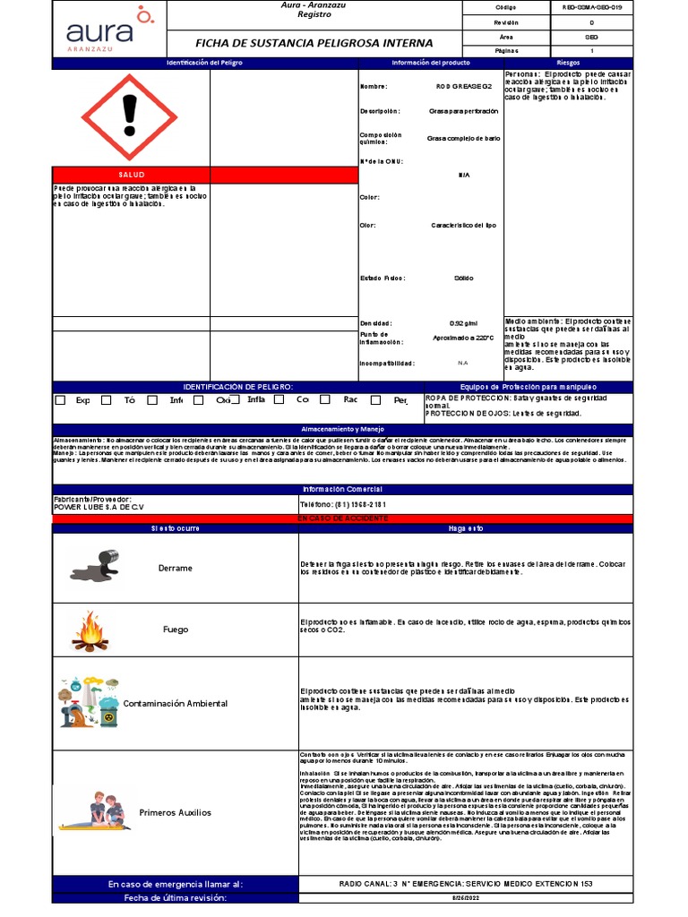 Rod Grease G2 | PDF | Química