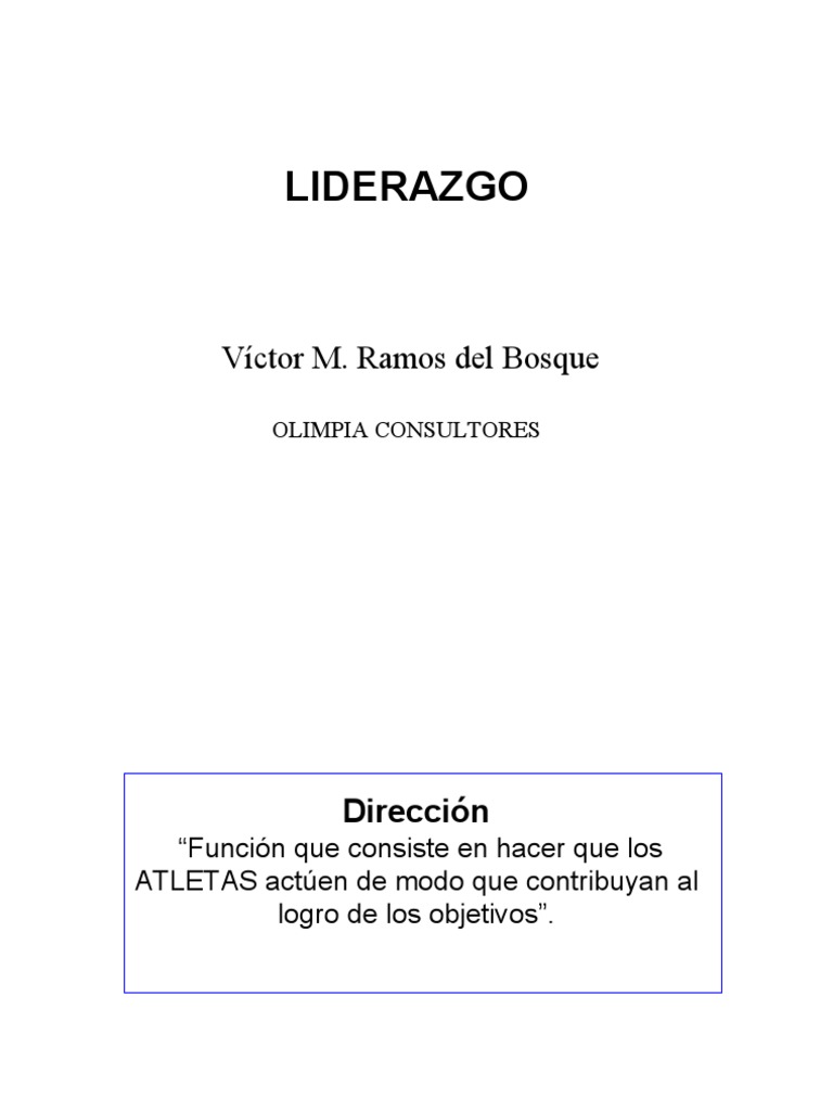 Curso Liderazgo | PDF | Liderazgo | Motivacional