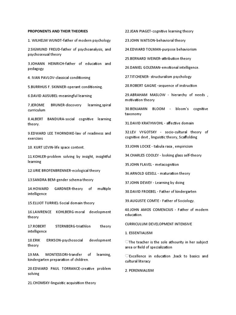 Let Review | PDF | Curriculum | Schema (Psychology)