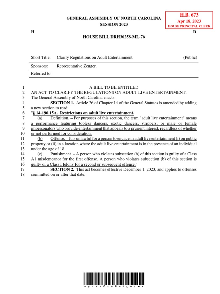 House Bill 673 | PDF