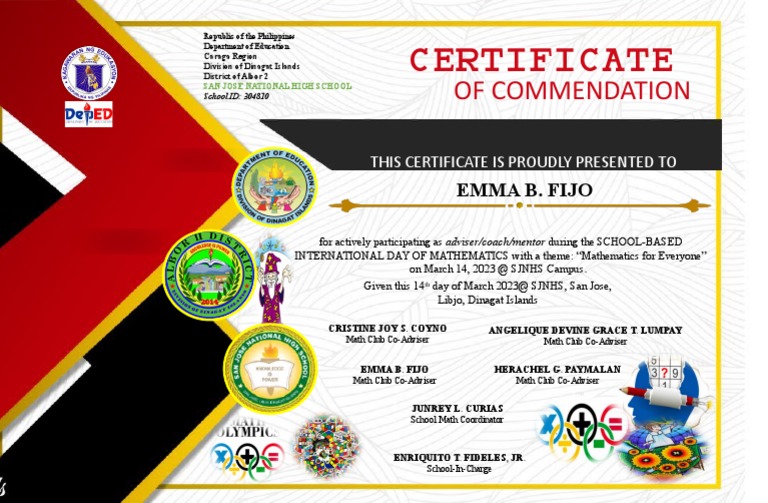 Certificate: of Commendation | PDF | Wellness