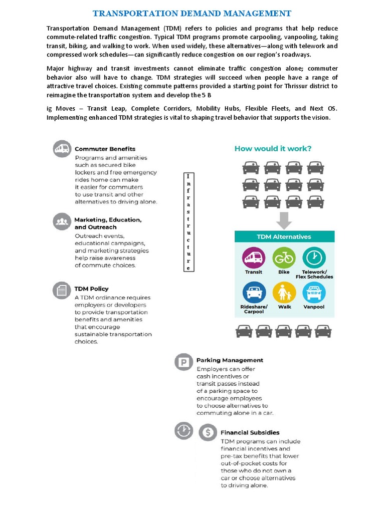 Transportation Demand Management | PDF