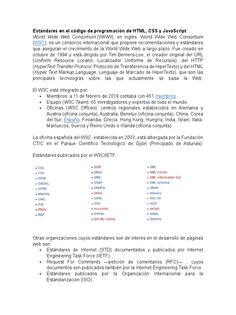 Investigacion | PDF | Consorcio Mundial de la red | Red mundial