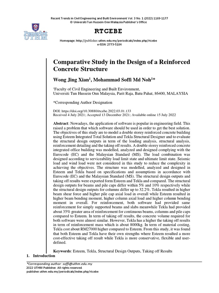 Rtcebe: Wong Jing Xian, Mohammad Soffi MD Noh | PDF | Beam (Structure ...