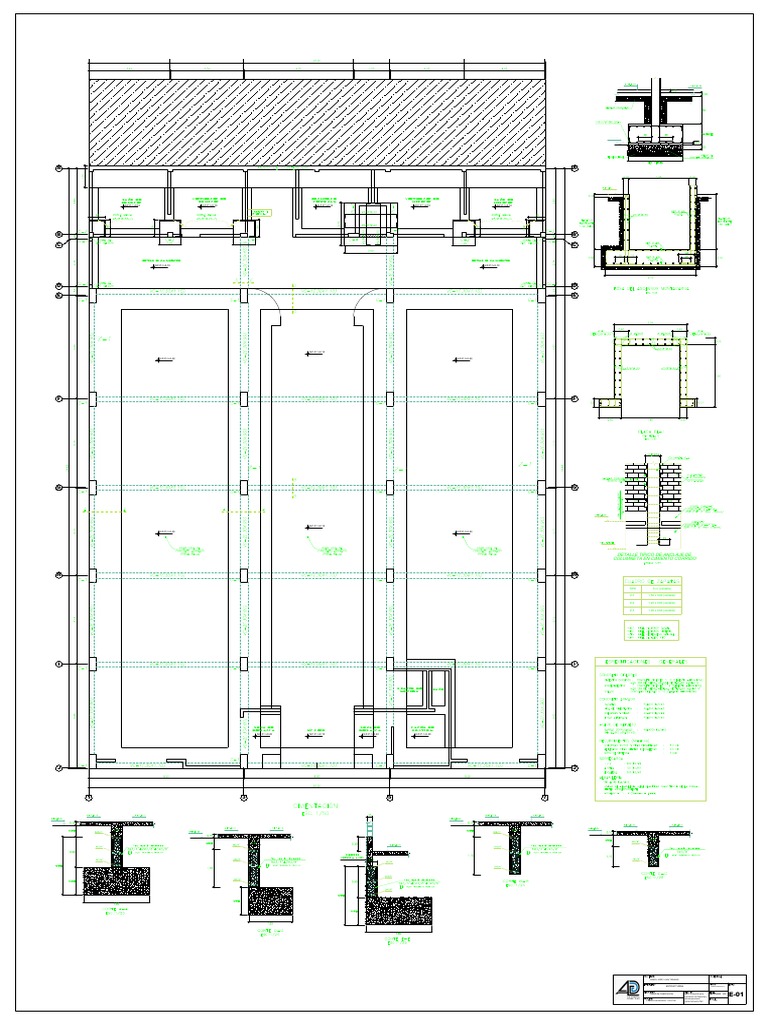 Plano de Estructura-E-01 | PDF