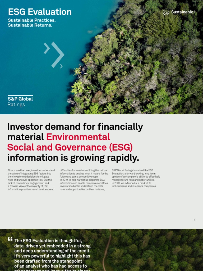 Esg Evaluation Brochure Digital | PDF | Risk | Sustainability