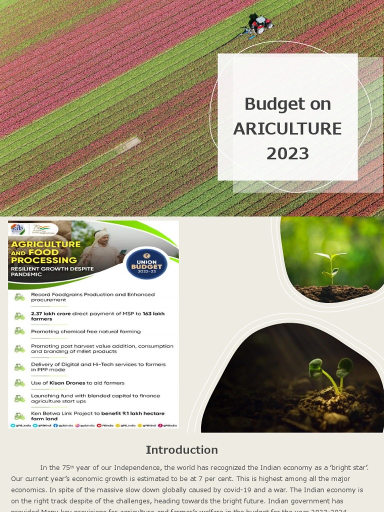 A Summary of Key Provisions for Agriculture and Farmers in India's 2023 ...