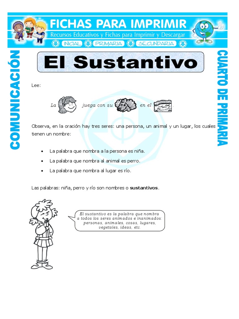 Ejercicios Sustantivos | PDF
