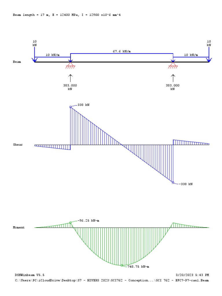 GCI 762 - EFC7-P7-cas1 | PDF | Beam (Structure) | Mechanical Engineering