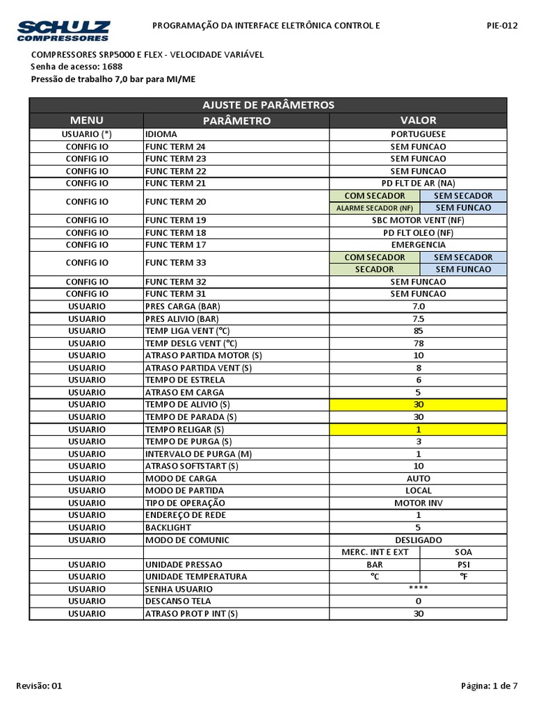 SRP 5000 FLEX Control E | PDF | Mecânica Clássica | Engenharia Mecânica