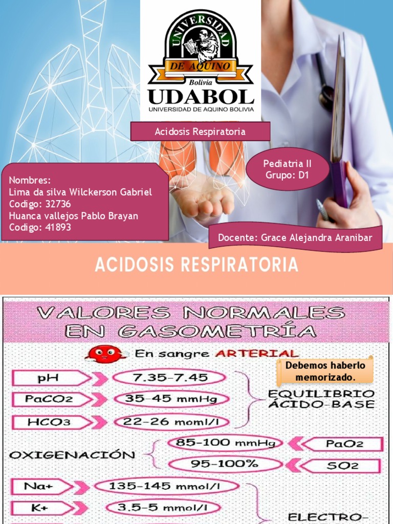 Acidosis Respiratoria: Causas y Tratamiento | PDF | Enfermedades y ...