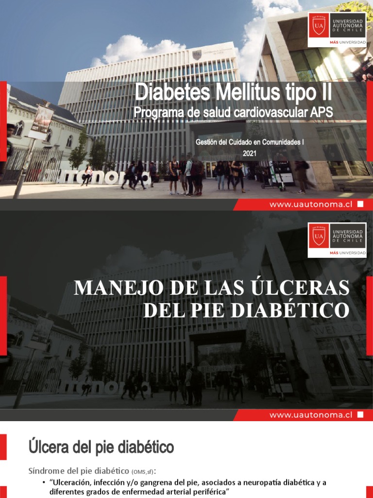Manejo de Úlceras en Pie Diabético | PDF | Diabetes | Medicina CLINICA