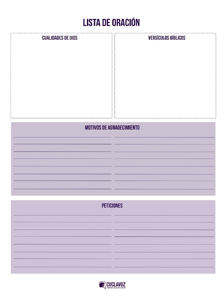 Lista de Oracion | PDF