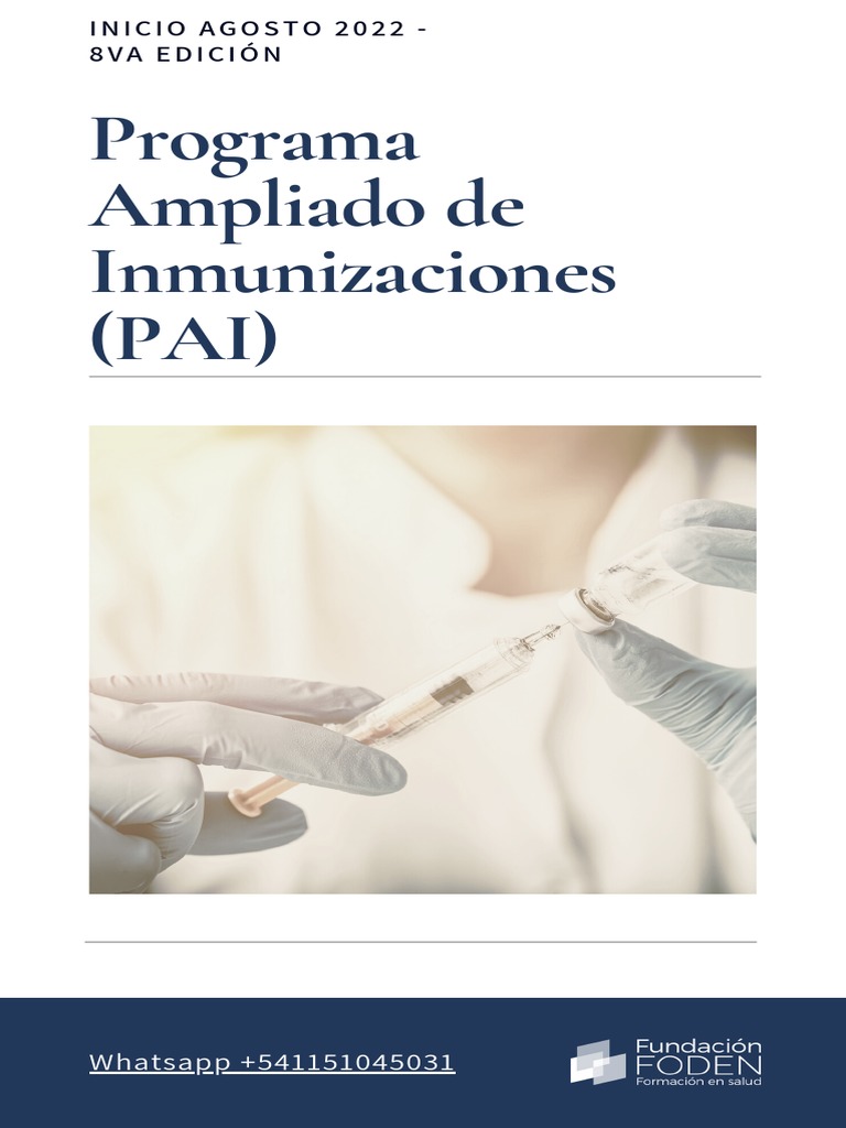 Programa Ampliado de Inmunizaciones (PAI) | PDF | Vacunas | Vacunación
