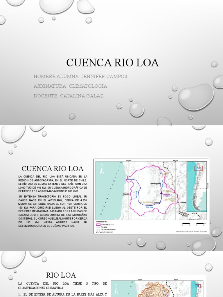 La importancia hídrica de la cuenca del río Loa en el norte de Chile ...