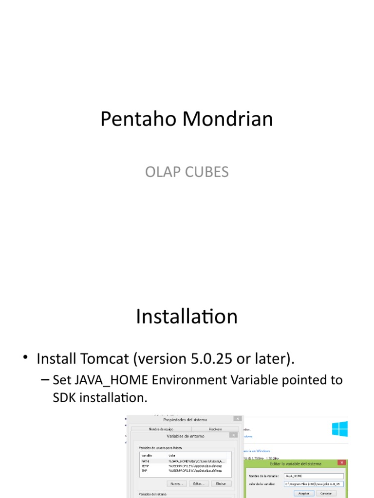 Pentaho Mondrian | PDF | Data Warehouse | Data Management