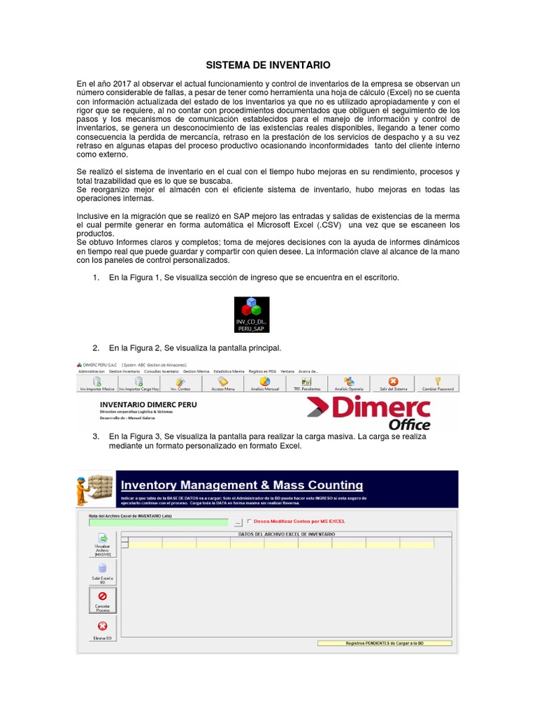 Manual de Inventario | PDF | Microsoft Excel | Microsoft