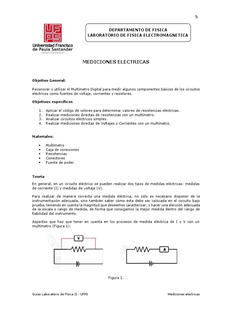 Mediciones Electricas | PDF | Resistor | voltaje