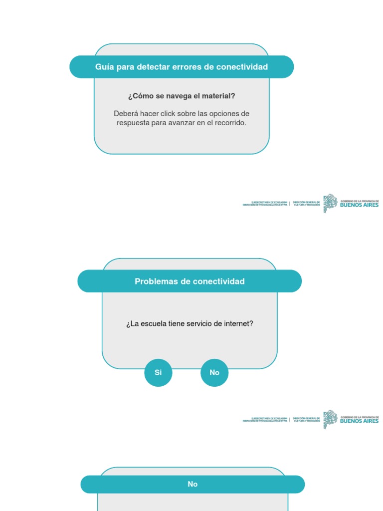 Guía para detectar errores de conectividad | PDF | Internet | Industrias de servicio