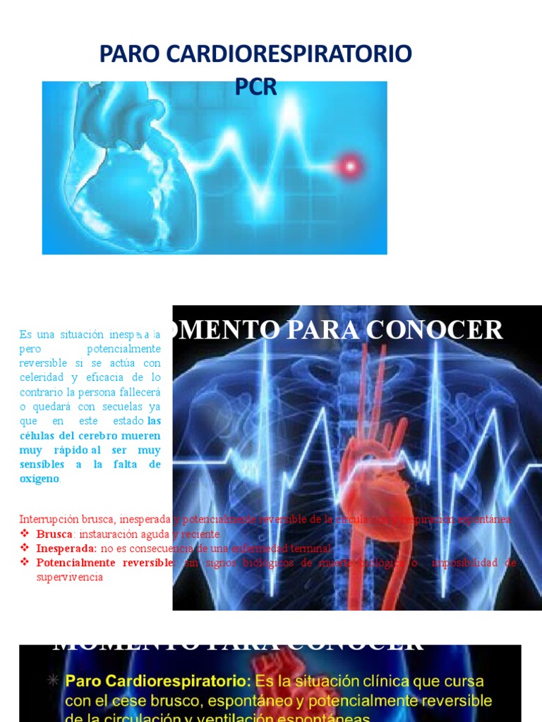 Primeros Auxilios PCR Adulto | PDF | Reanimación cardiopulmonar | Paro ...