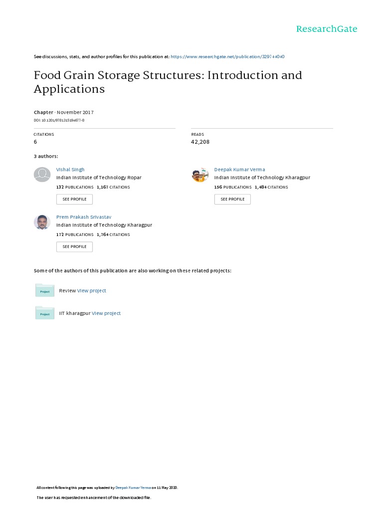 Food Grain Storage Structures: Introduction and Applications | Download ...