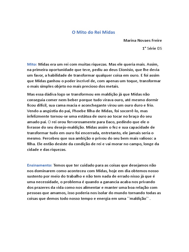 Mito Do Rei Midas | PDF