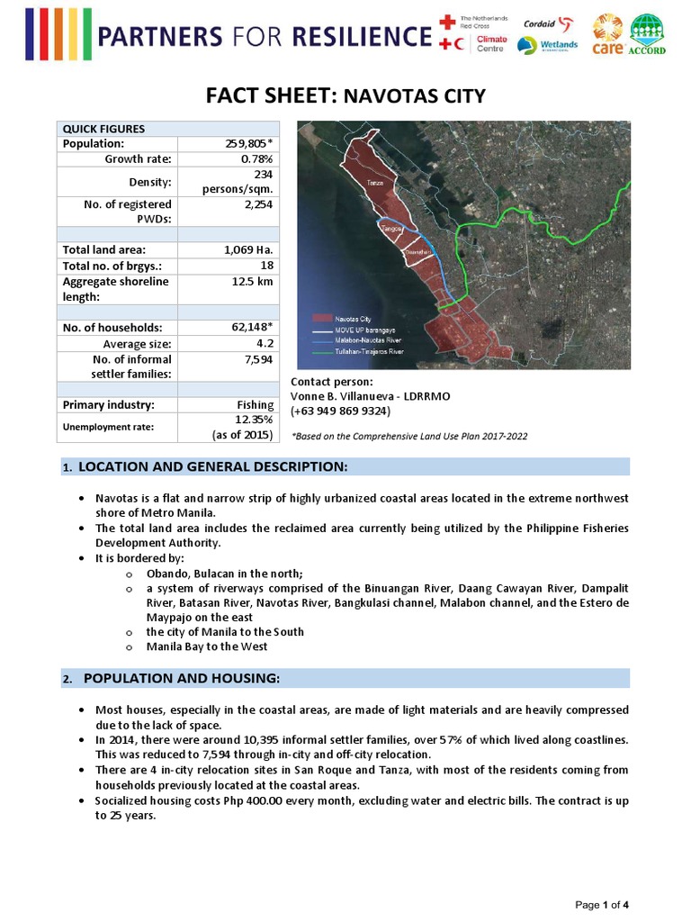 Fact Sheet:: Navotas City | PDF | Physical Geography | Nature