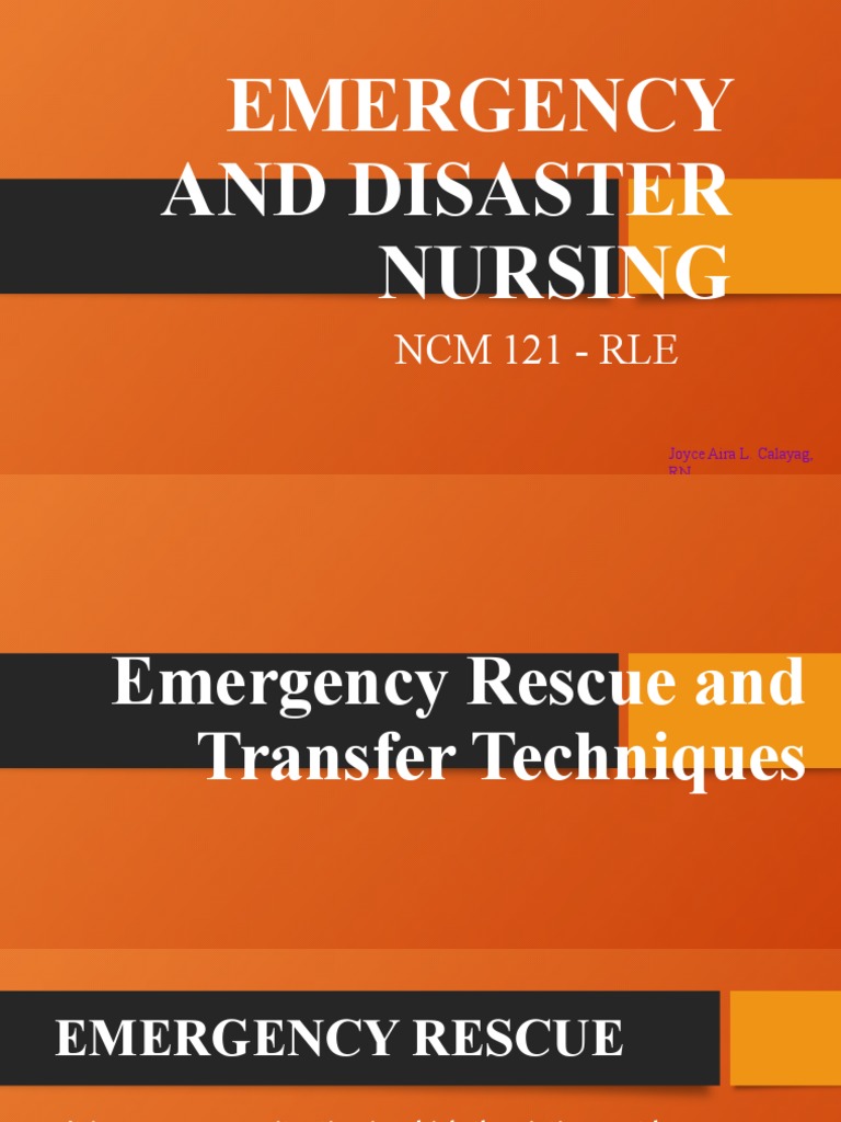 Transfer Technique Pdf Injury Emergency