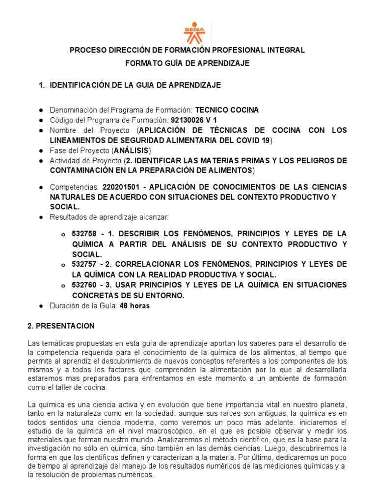 Guia De Quimica Pdf Mezcla Compuestos Químicos