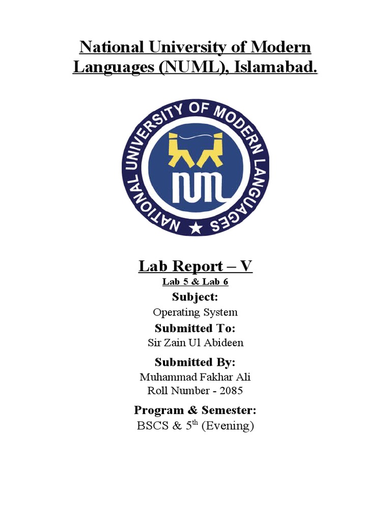 Lab Report - 5 - OS | PDF | Computer File | Login