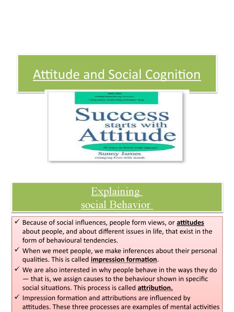 Attitude and Social Cognition | PDF | Prejudices | Attitude (Psychology)