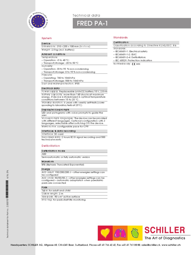 Fred Pa-1: Technical Data | Download Free PDF | Manufactured Goods | Electrical Engineering