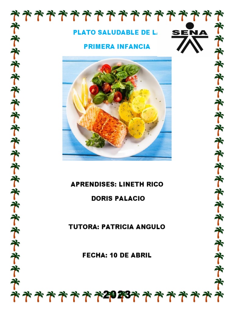Plato Saludable de La Primera Infancia: Aprendises: Lineth Rico Doris ...