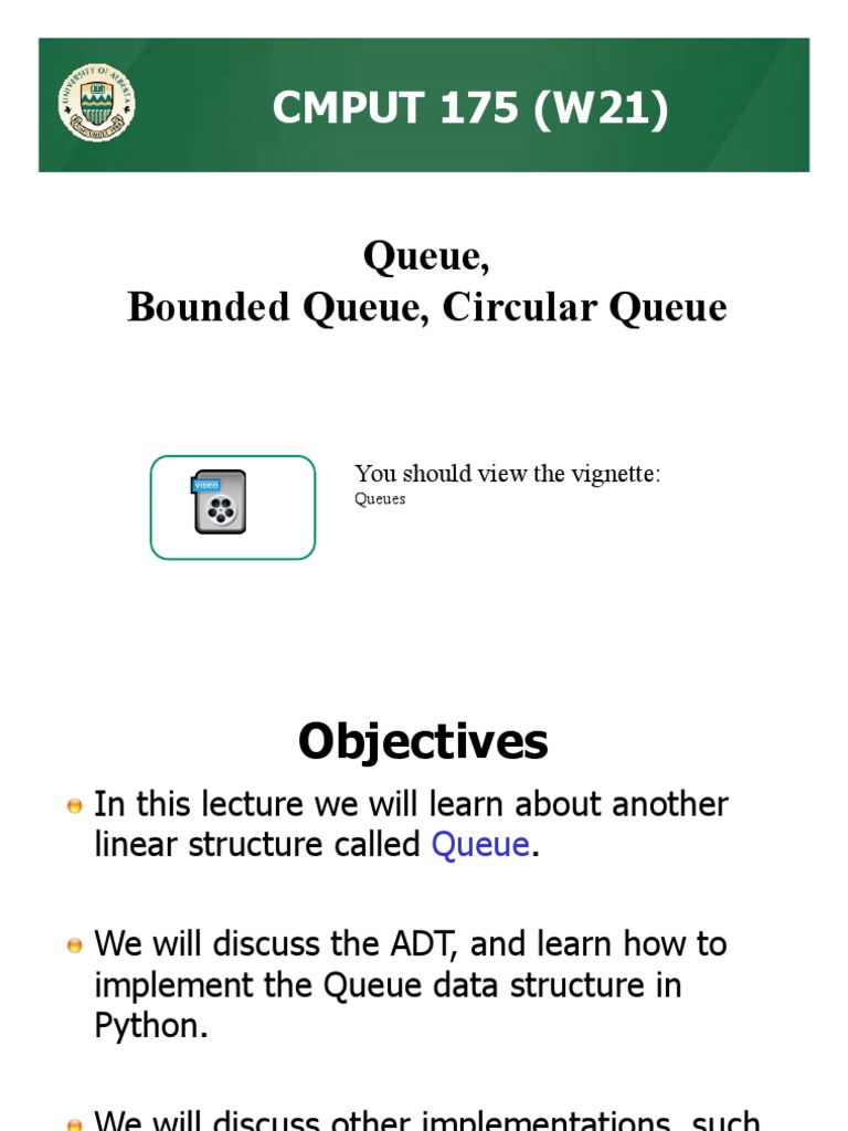 C175 08 W21 Queue | PDF | Queue (Abstract Data Type) | Theoretical ... C175 08 W21 Queue | PDF | Queue (Abstract Data Type) | Theoretical ...