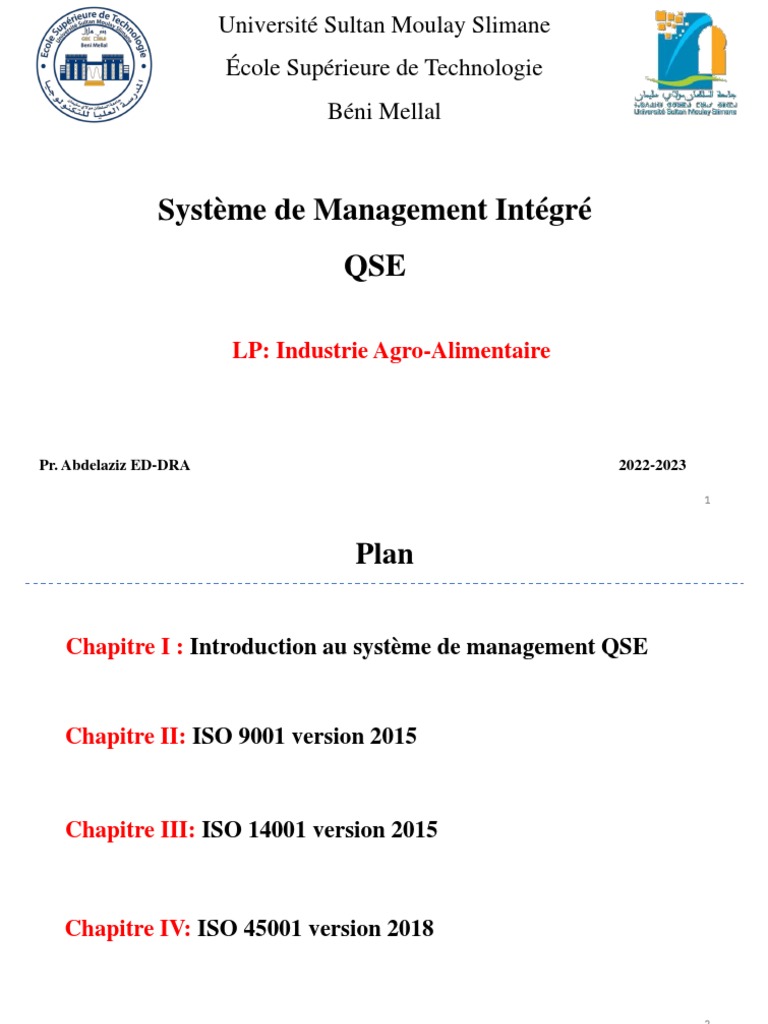 Système de Management Intégré QSE | PDF | Management de la qualité ...
