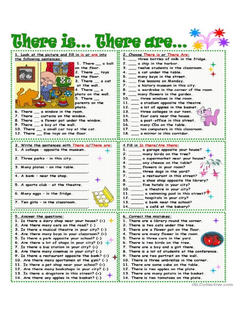 There Is There Are Exrcises 22 | PDF