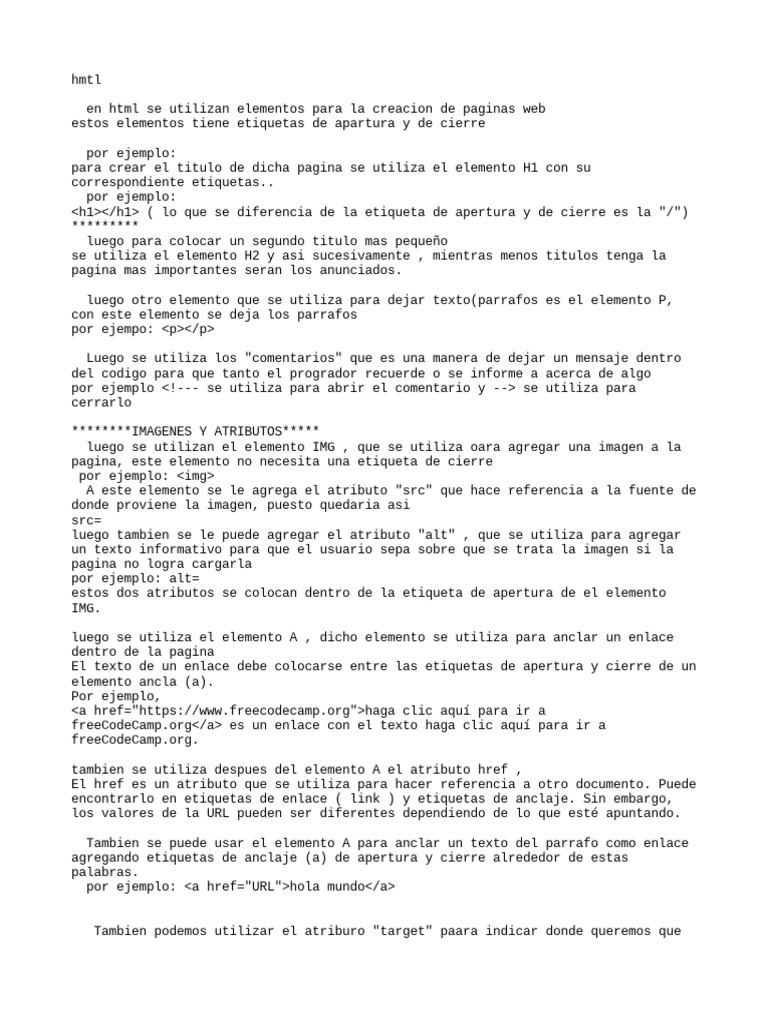 Curso de HTML Explicado Por Mi | PDF | Hipervínculo | Ciencias de la Computación