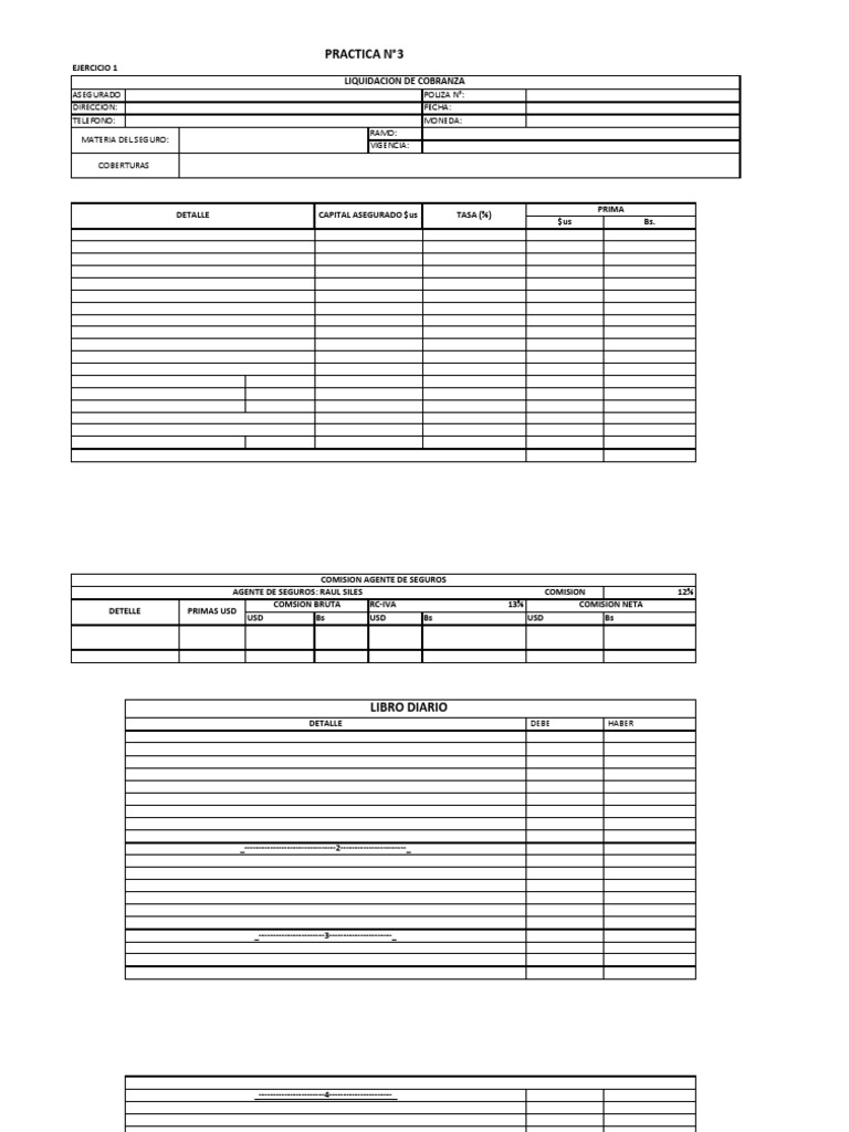 Formatos de Asiemtos Contables | PDF | Estado de resultados | Impuesto ...