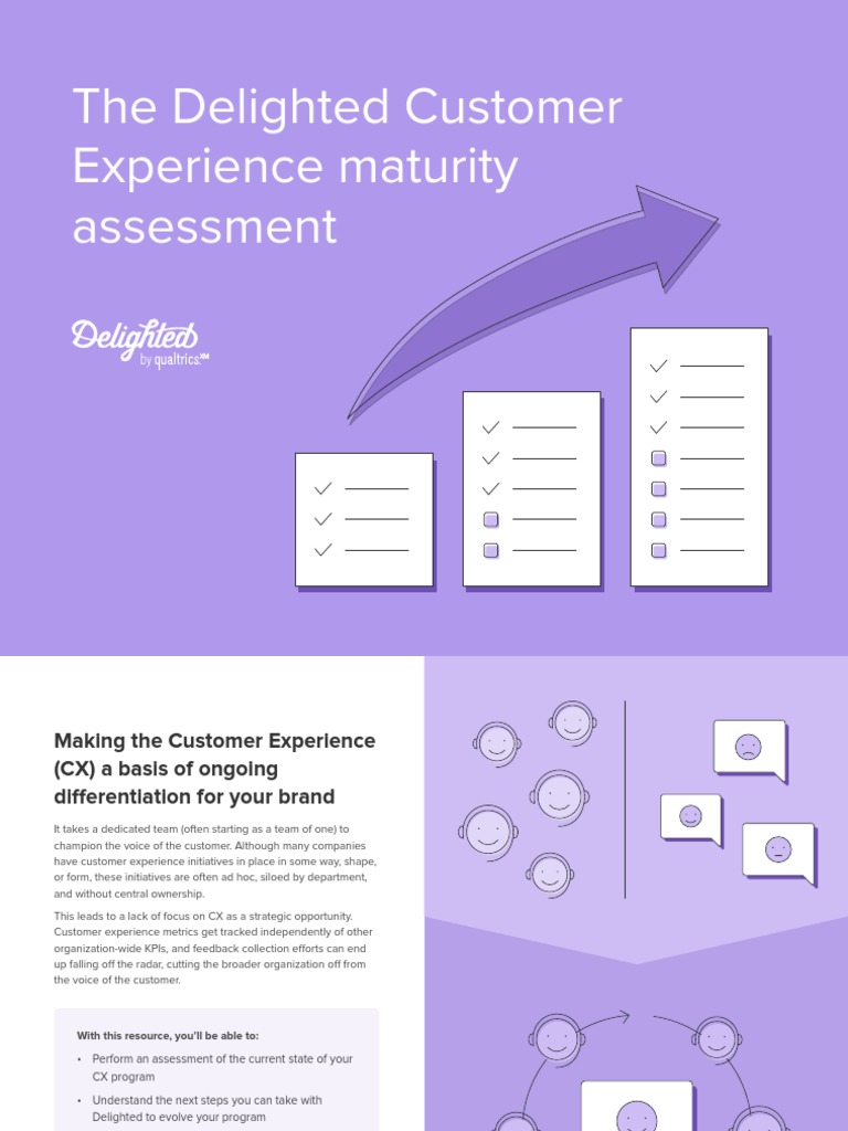Delighted CX Maturity Assessment Ebook | PDF | Customer Satisfaction ...