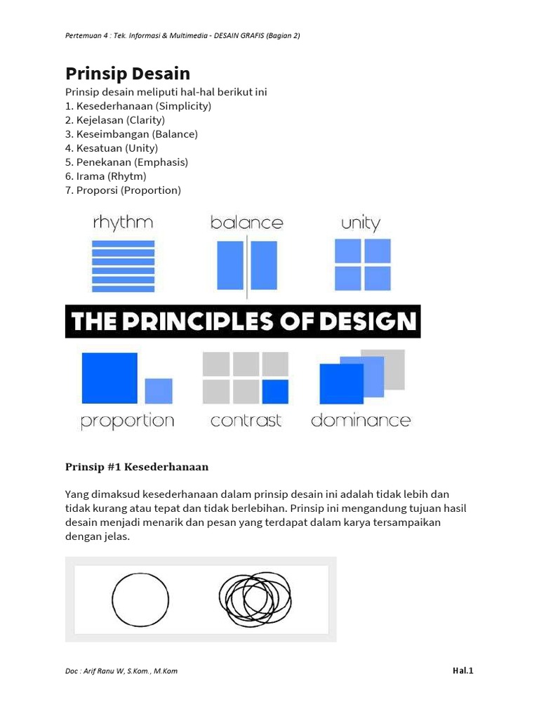 Prinsip Desain gRAFIS bAGIAN 2 | PDF