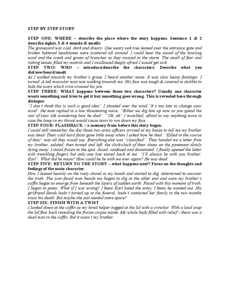 Step by Step Story | PDF