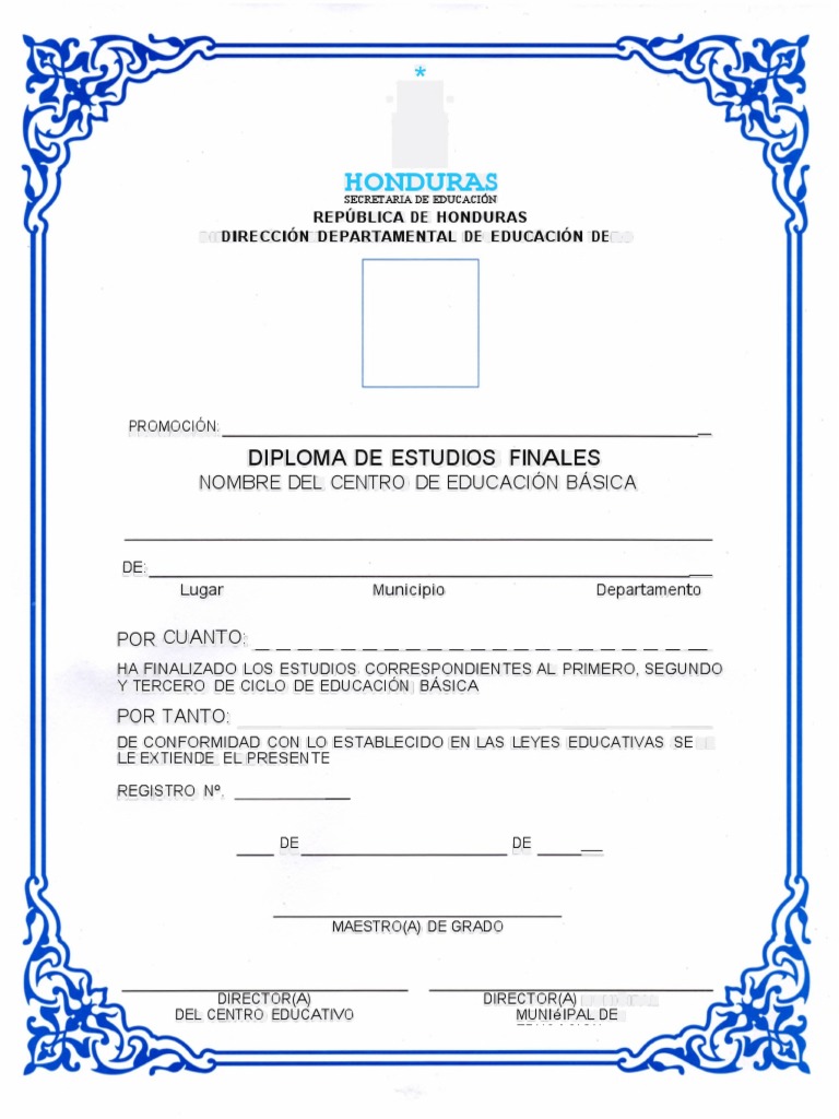 Diploma de Noveno Grado | PDF