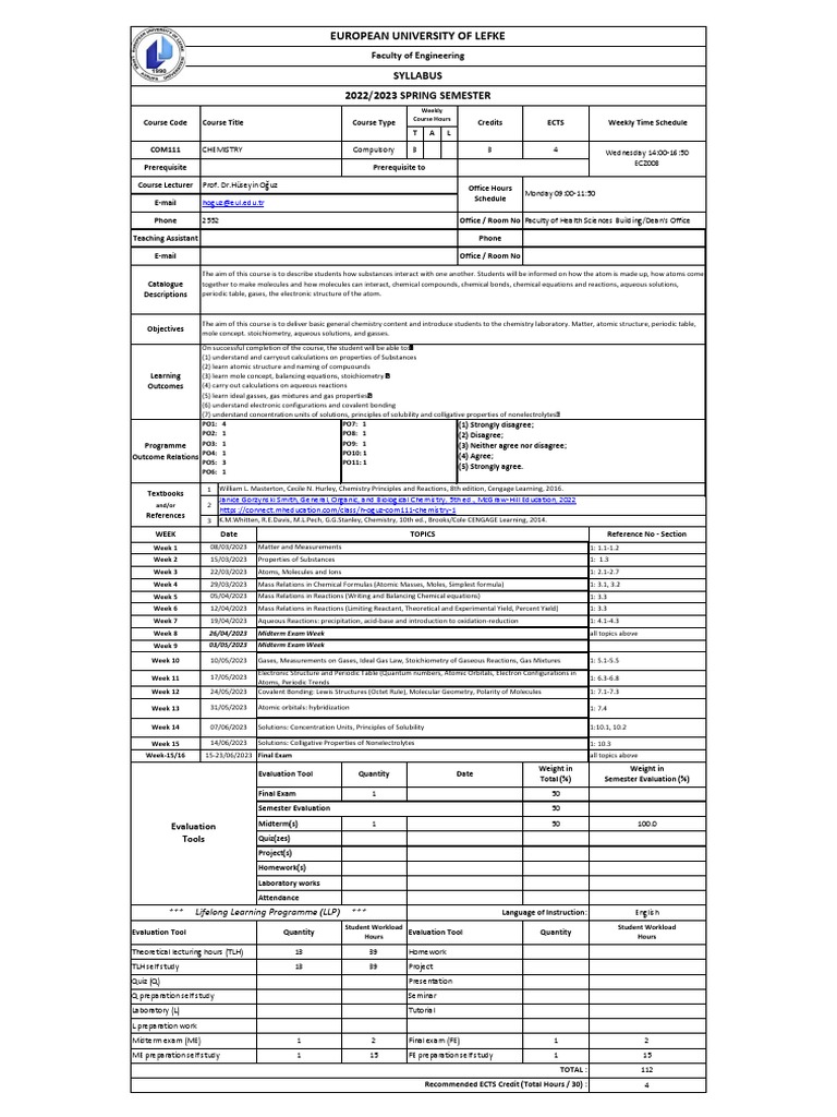 Chemistry | PDF | Chemistry | Chemical Reactions