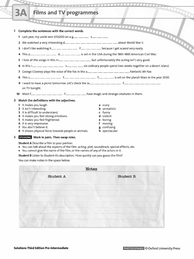 3A Films and TV Programmes | PDF