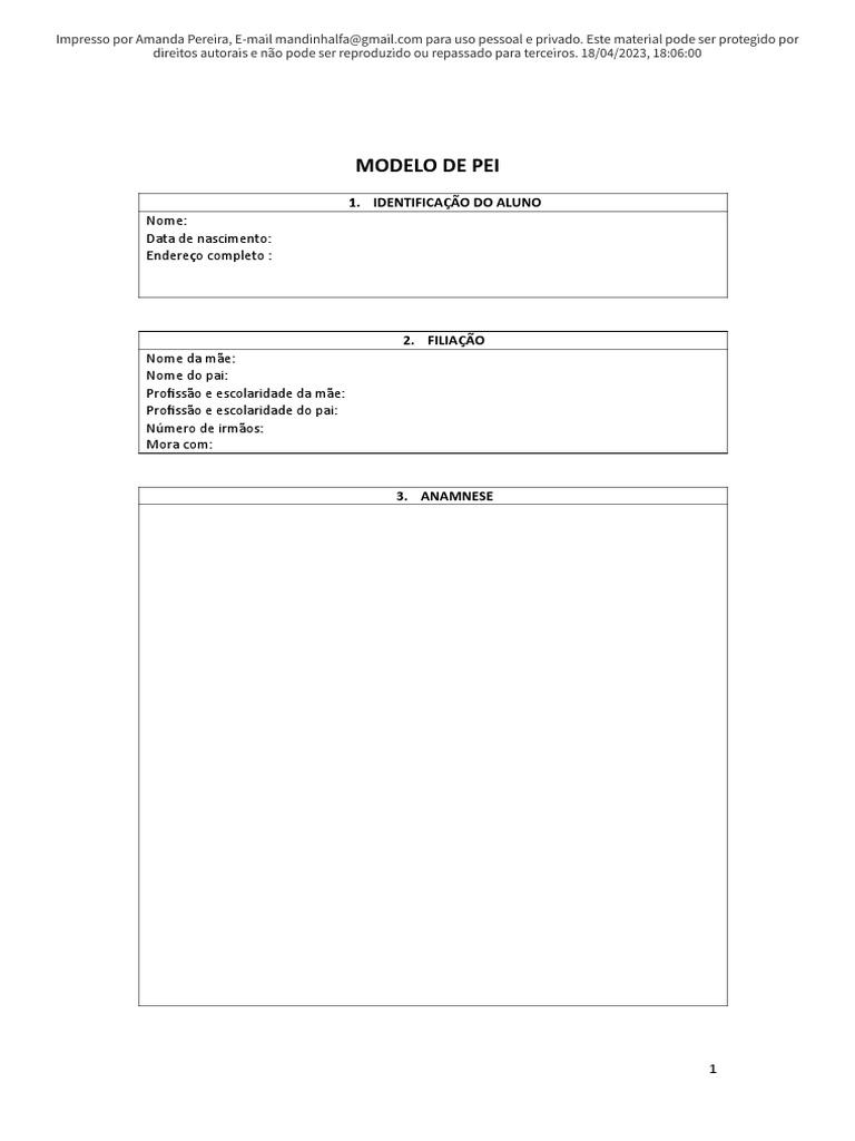 Modelo 2 de PEI | PDF