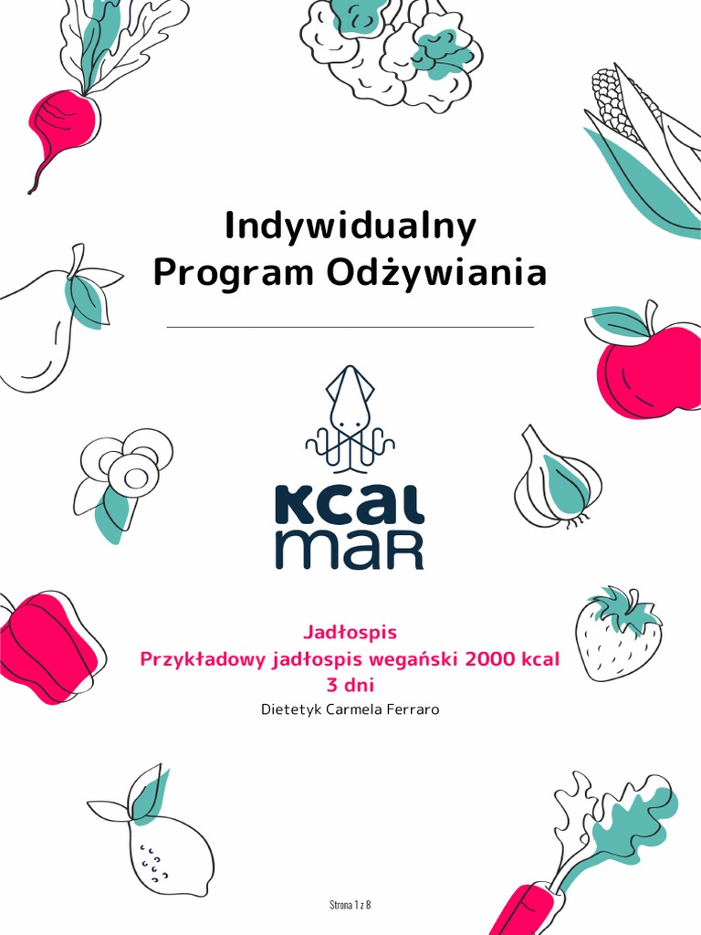 PrzykÅ Adowy Darmowy Jadå Ospis 2000kcal | PDF