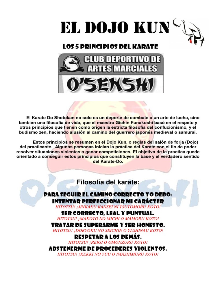 Dojo Kun-Karate | PDF