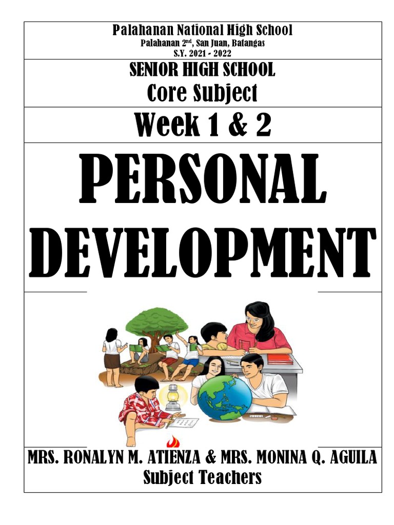 PerDev Week 1 2 m1 m4 | PDF | Id | Adolescence