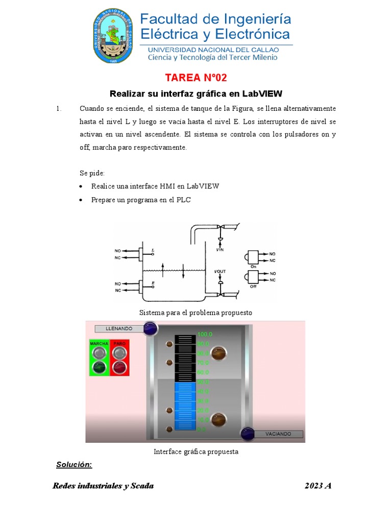 Interfaz HMI y PLC en LabVIEW | PDF